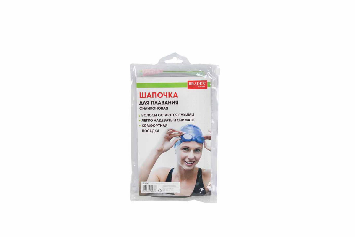 Шапочка для плавания силиконовая, синяя (swimming cap) – купить в Санкт ...
